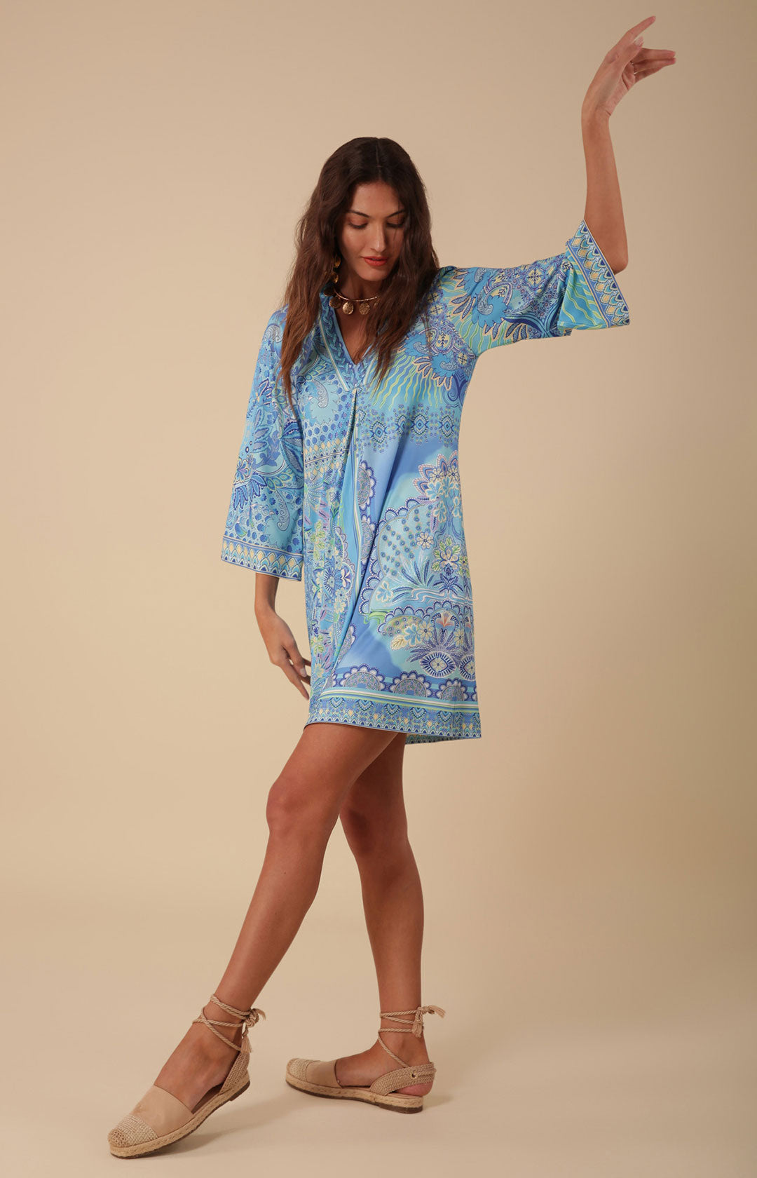 Juniper Jersey Dress Beaded