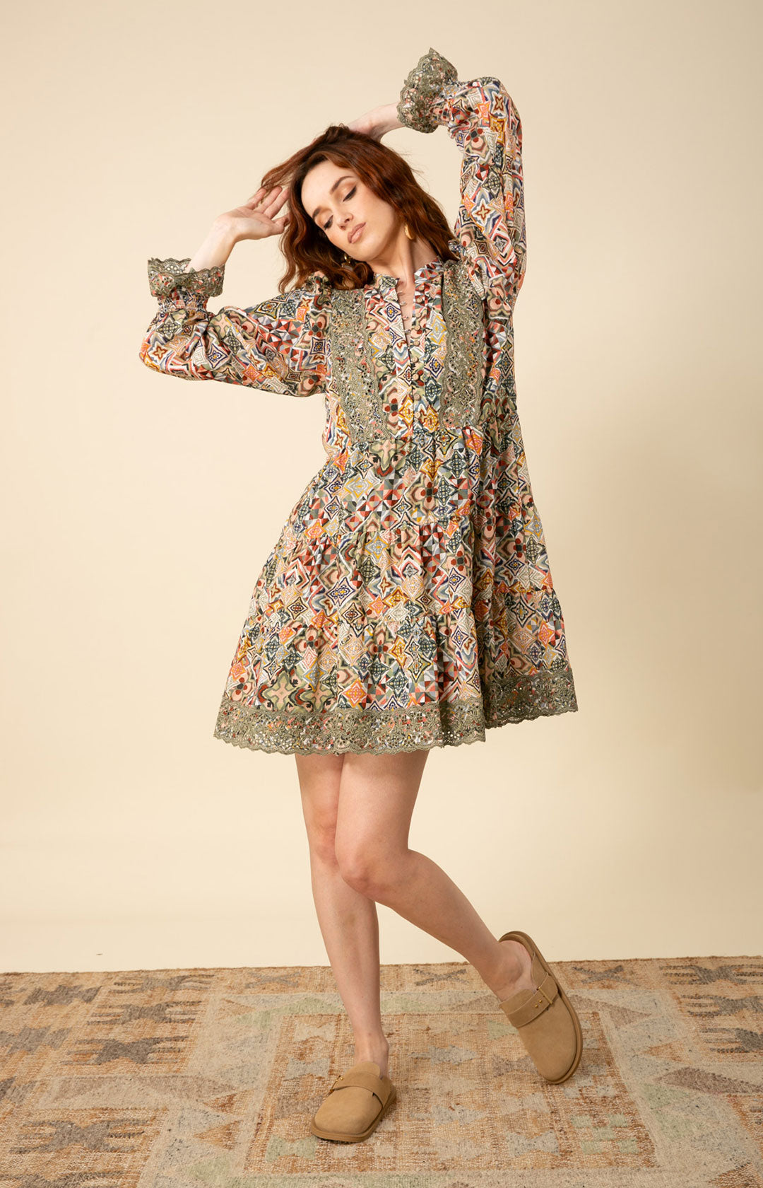 Amari Embroidered Dress