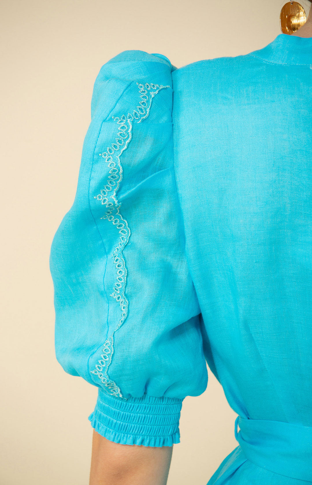 Colette Solid Linen Dress